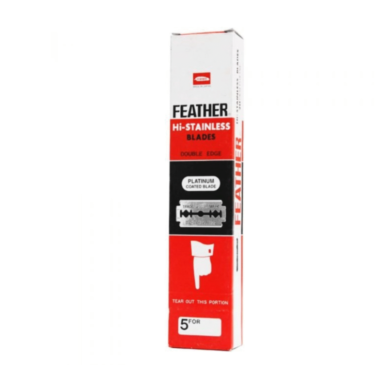 Feather Hi-Stainless double edge razor blades - Pack of 100