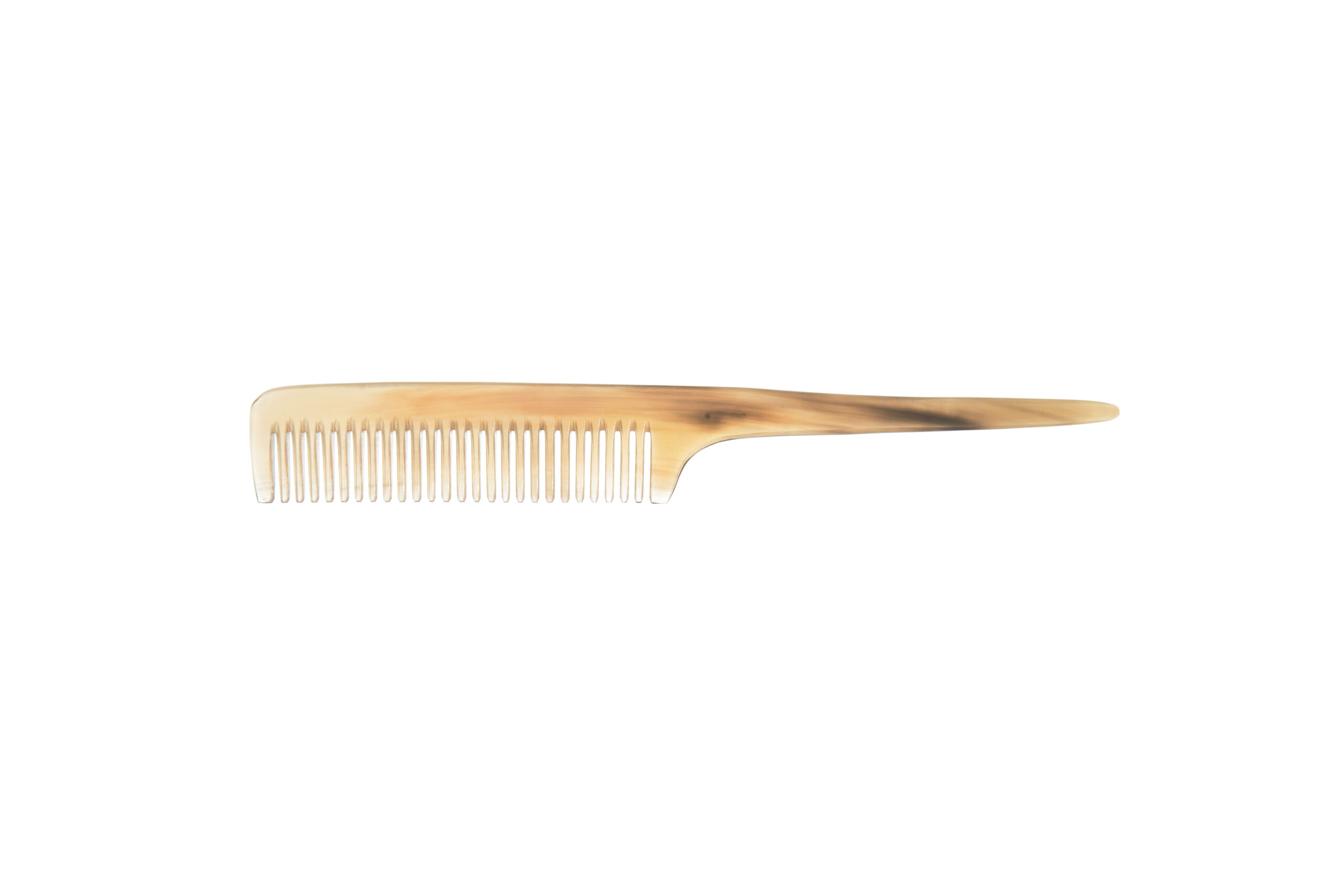 Kost Kamm Teasing Comb, Horn Fine, 19cm with Tip